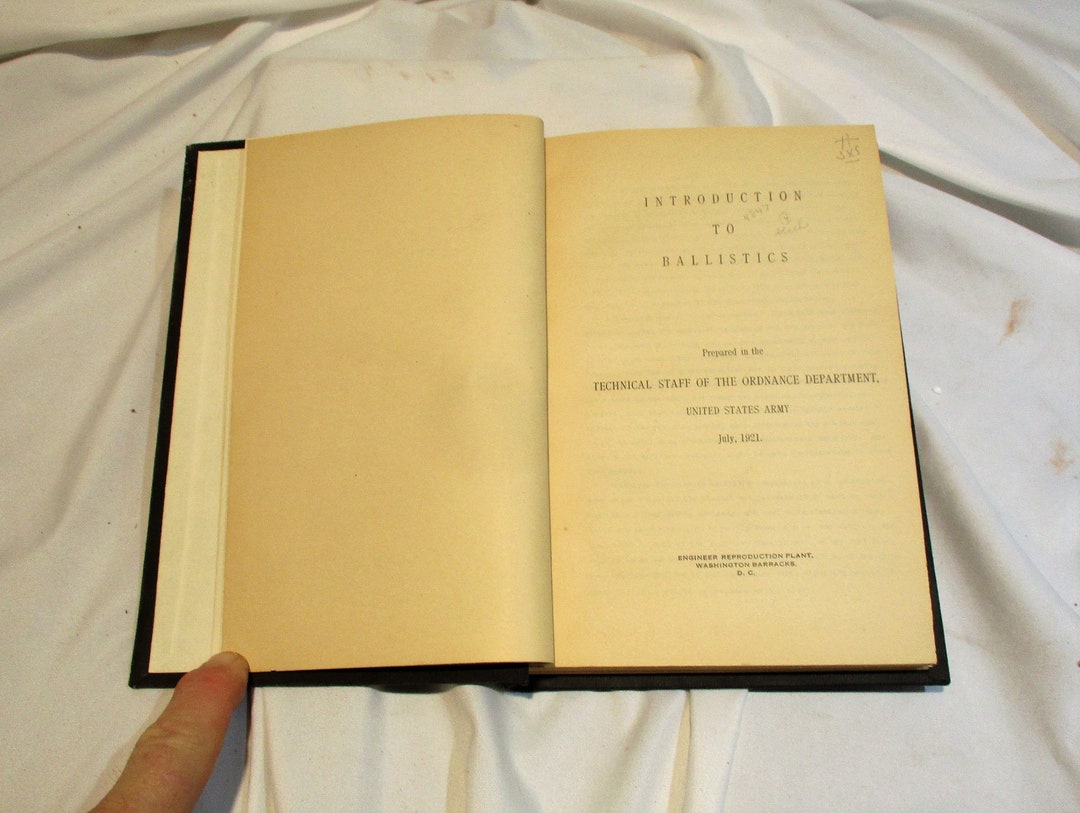 1921 Introduction to Ballistics, Early 20th Century Artillery ...