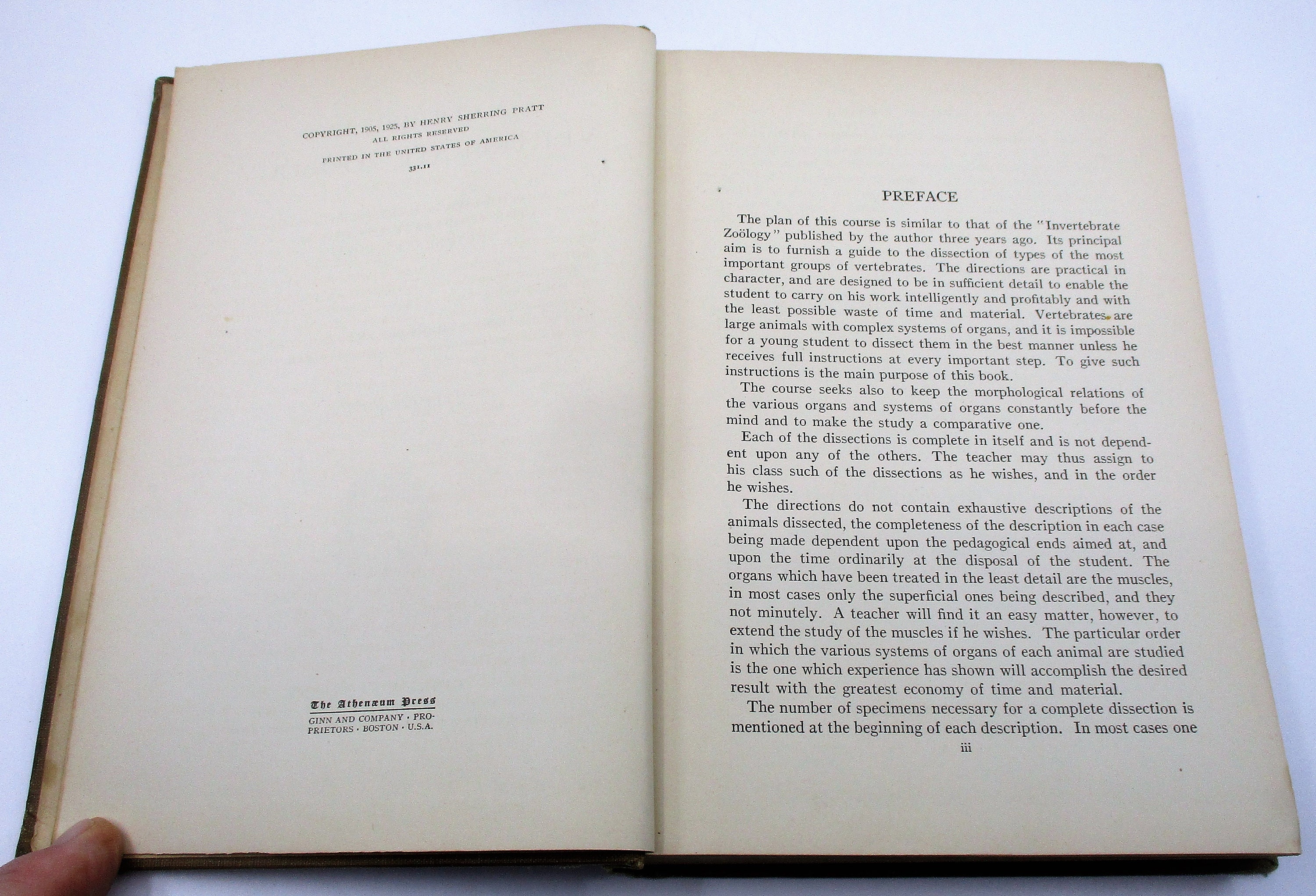 1925 Vertebrate Zoology, Biology, Natural Sciences Book, Fossils ...