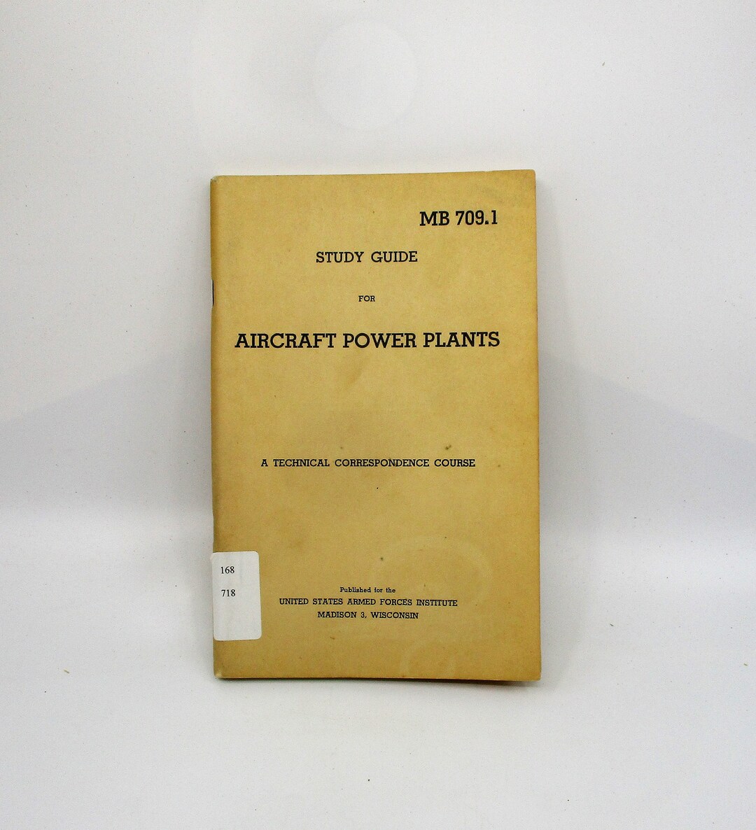1951 US War Department Aircraft Power Plant Operation Study Guide ...