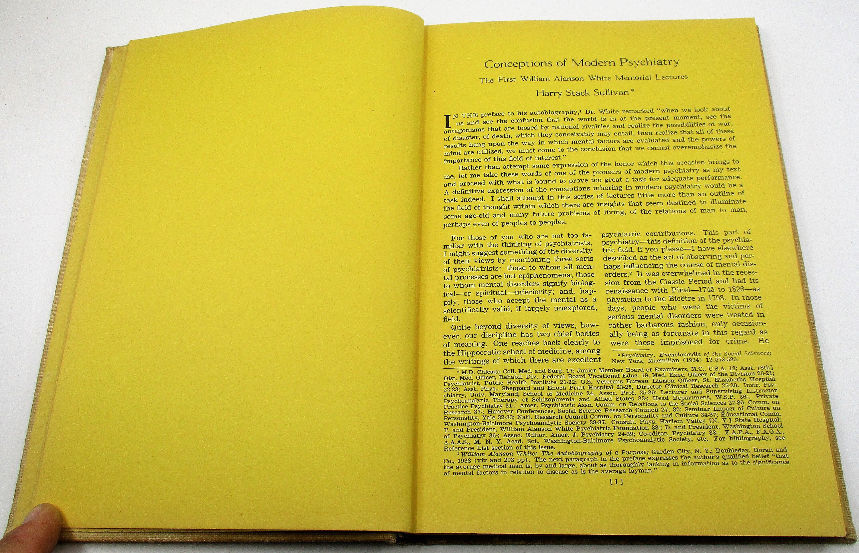 1947 Modern Psychiatry, Psychology, Psychopathology, Psychoanalysis ...