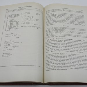 1957 Architectural and Civil Engineering Book, Design of Steel ...