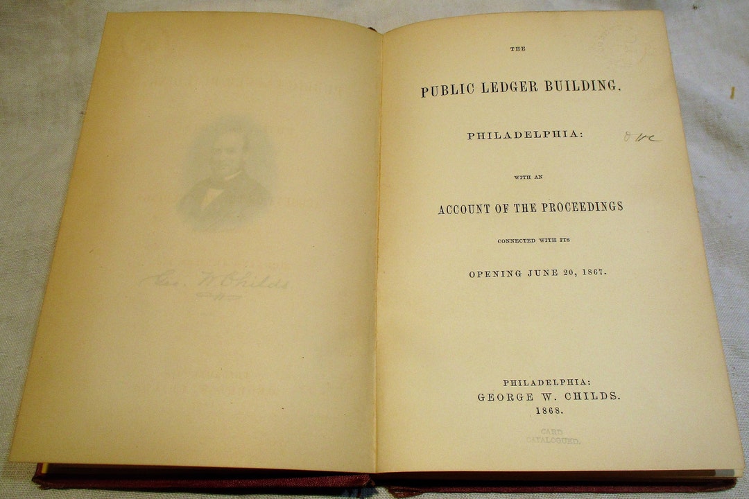 1868 Public Ledger Building in Philadelphia, Pennsylvania, an Account ...