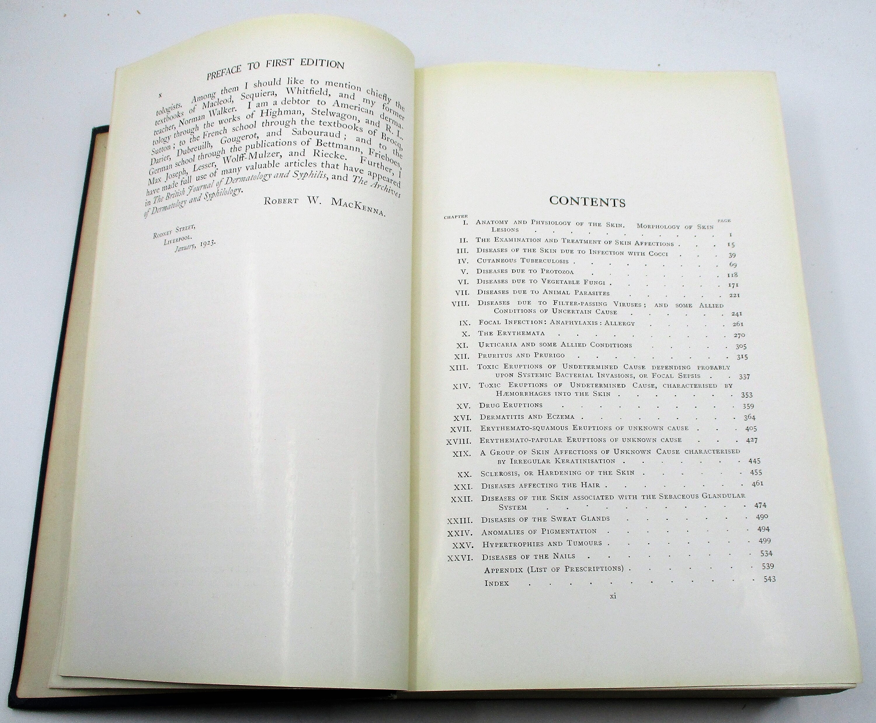 1937 Diseases of the Skin, Vintage Dermatology Medicine Book, Skin ...