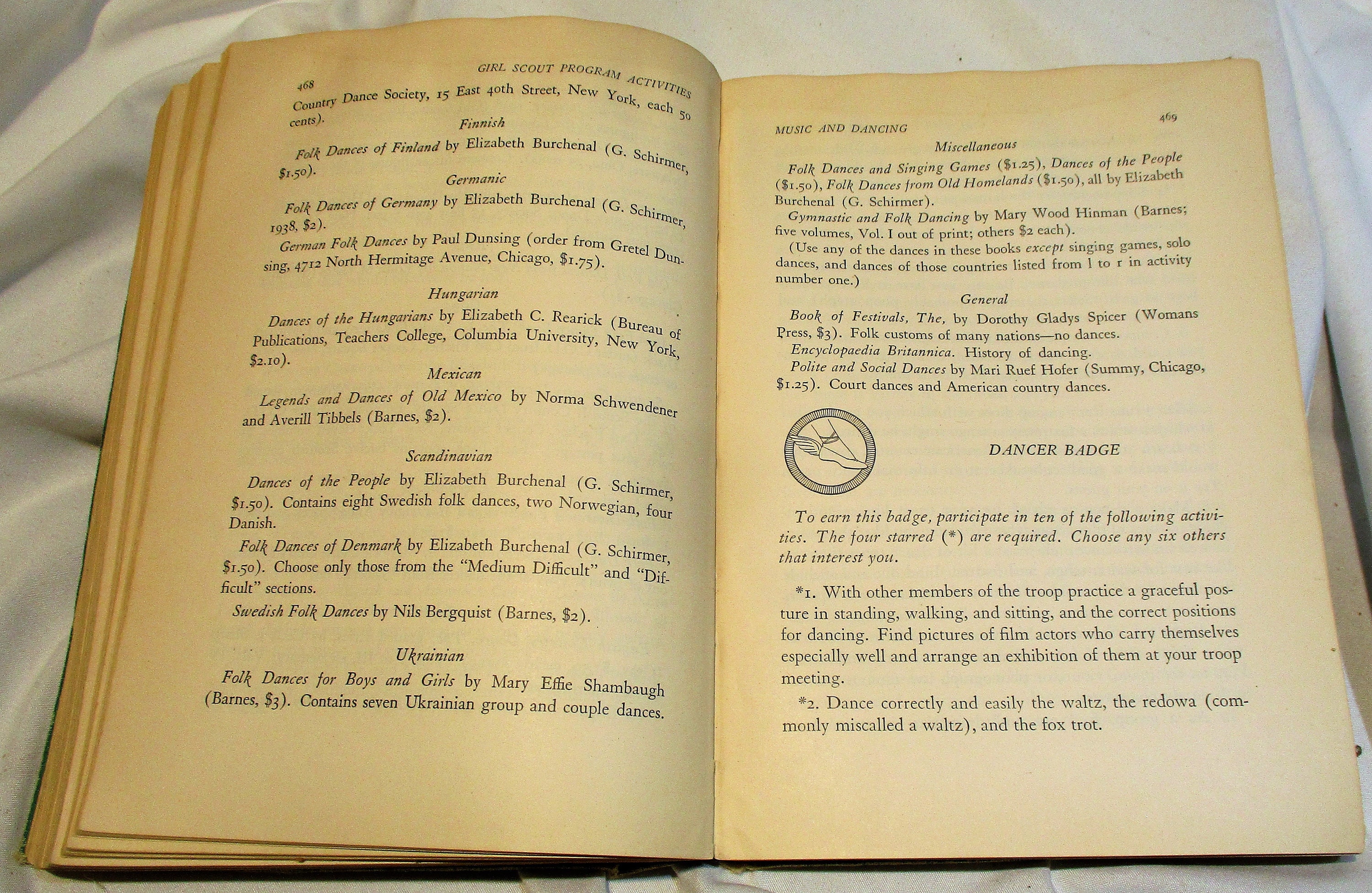 1940 Girl Scout Handbook, Mid Century Retro Book, Vintage Girl Scouts ...