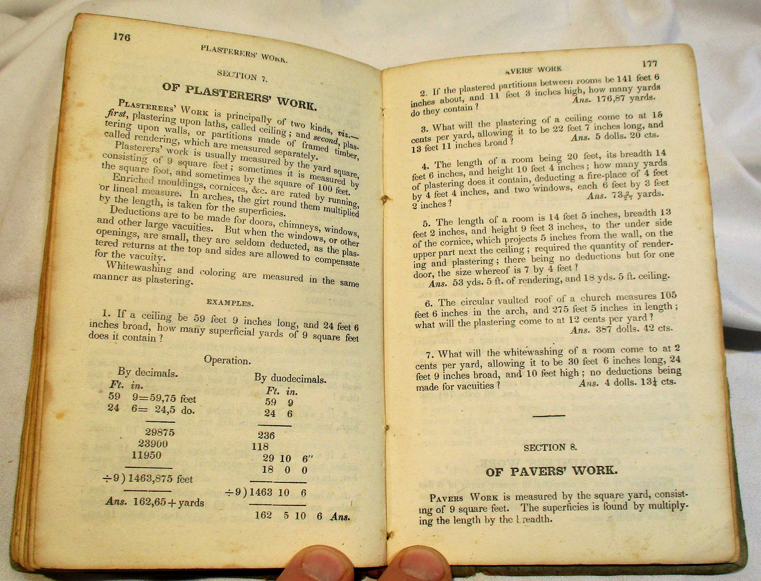 1839 Math Textbook the Western Calculator Old Antiquarian - Etsy