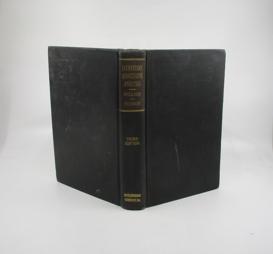 1949 Elementary Quantitative Analysis, Chemistry, Chemical, Laboratory ...