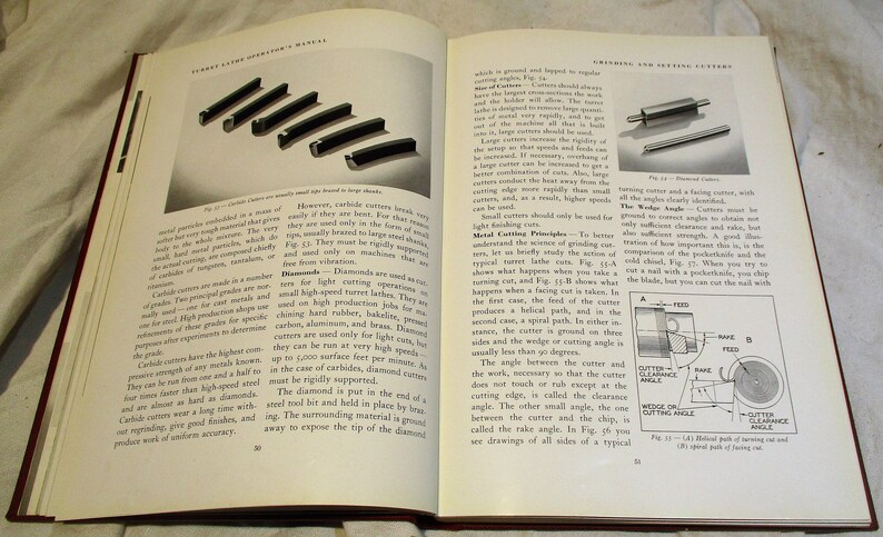 1940 Turret Lathe Operator's Manual: Vintage Industrial Equipment ...