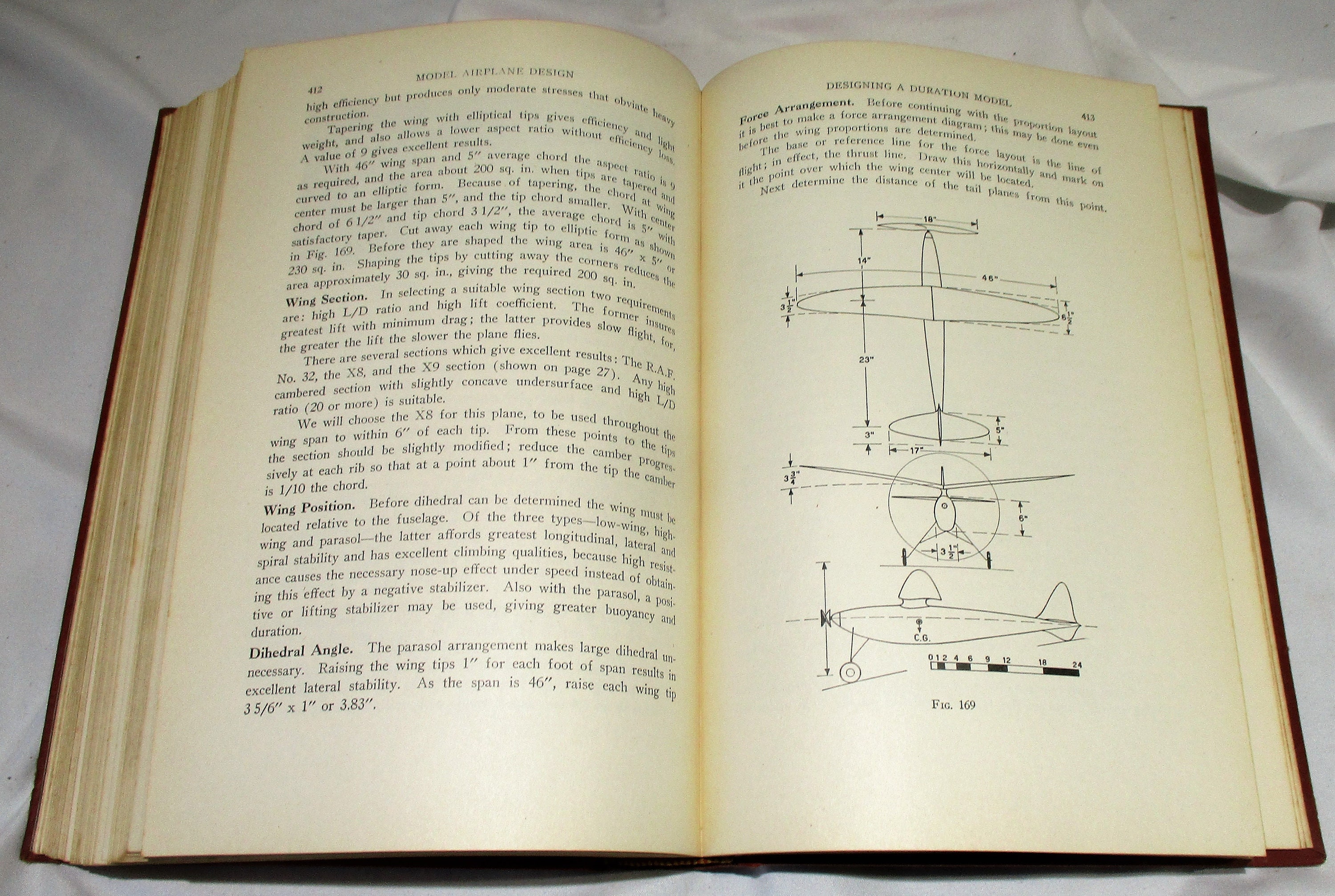 1943 Model Airplane Design and Theory of Flight, Book of Model ...