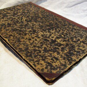 1875 Antique Ledger, Old Accounting Business Book, 19th Century General ...