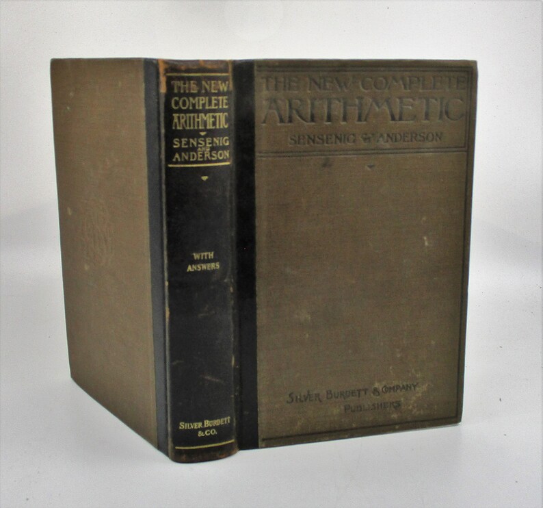 1900 Math Textbook the New Complete Arithmetic Old - Etsy