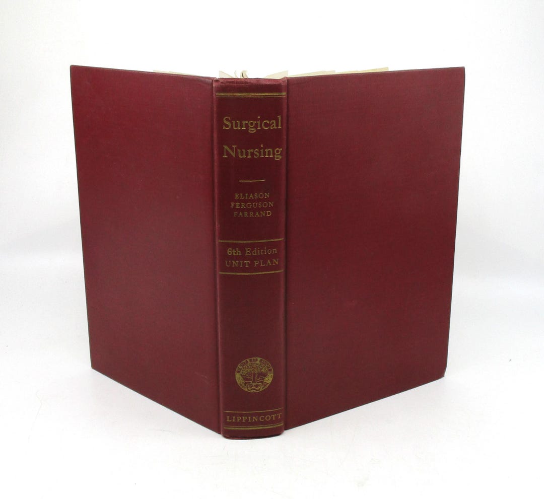 1940 Surgical Nursing, Nursing School Textbook, Vintage Anatomy ...