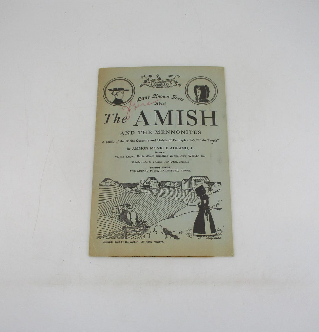 1938 the Amish and the Mennonites, Pennsylvania Dutch, Social Customs ...