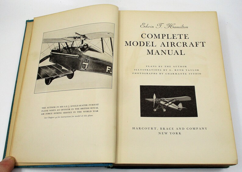 1933 Complete Model Aircraft Manual, Book of Model Airplanes, Early ...