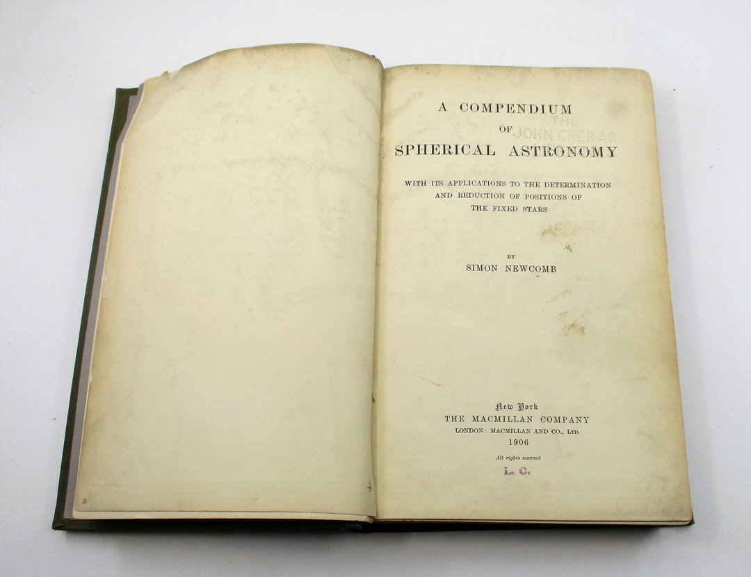 1906 Spherical Astronomy, Solar System, Stars, Meteors, Comets ...