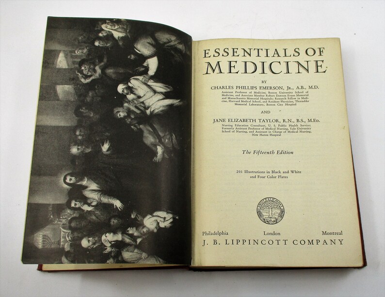 1946 Essentials of Medicine Textbook: Vintage Anatomy & Nursing - Etsy