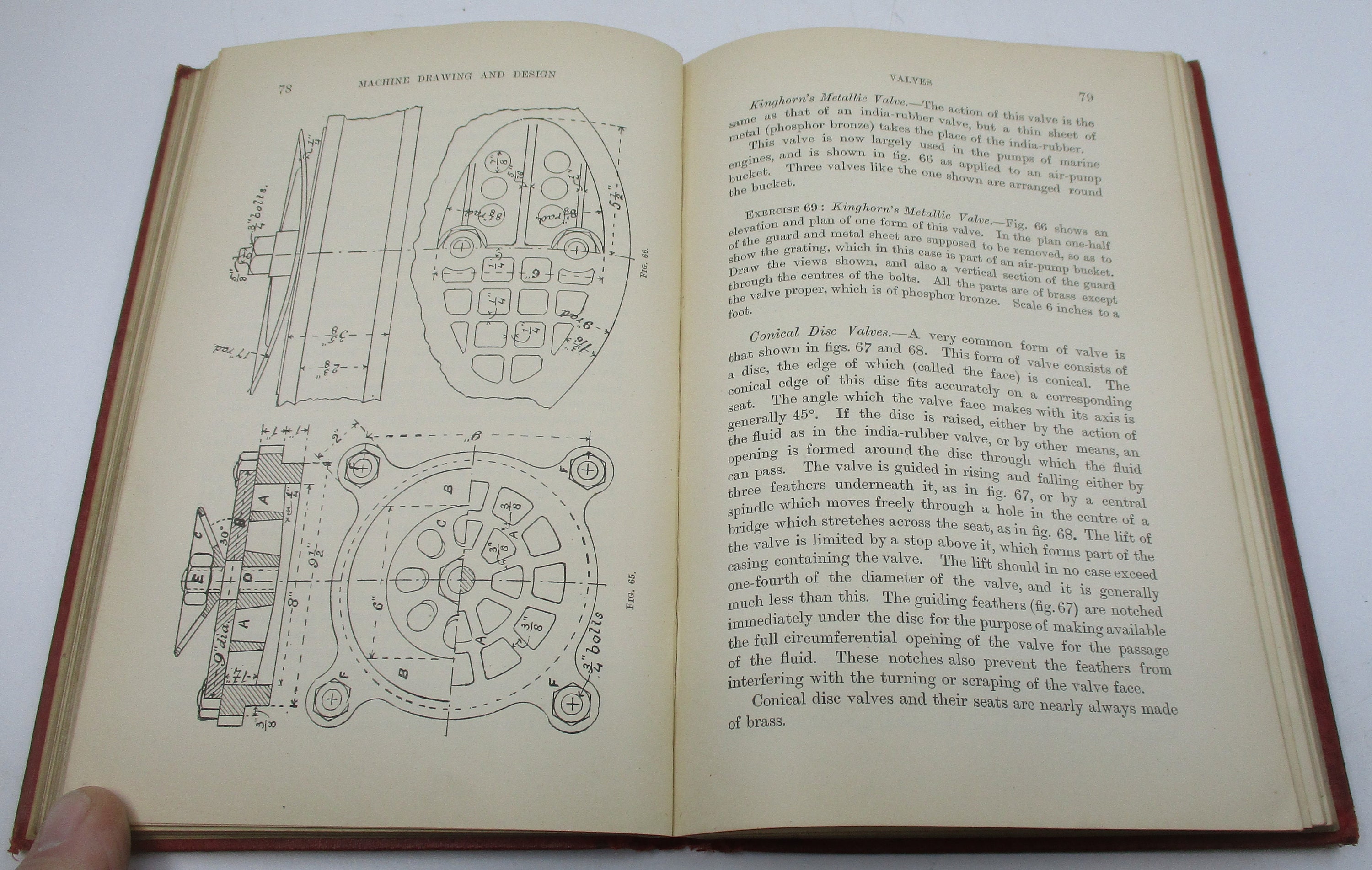 1903 Machine Drawing and Design, Industrial Factory Machinists Handbook ...