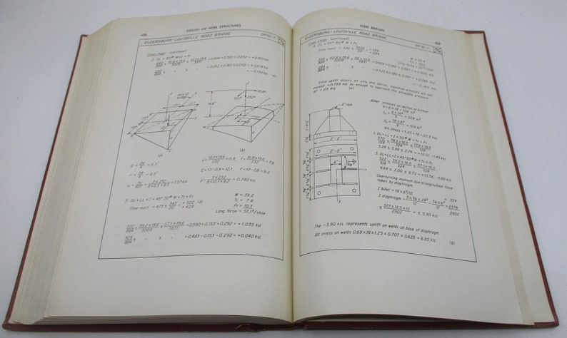 1957 Architectural and Civil Engineering Book, Design of Steel ...