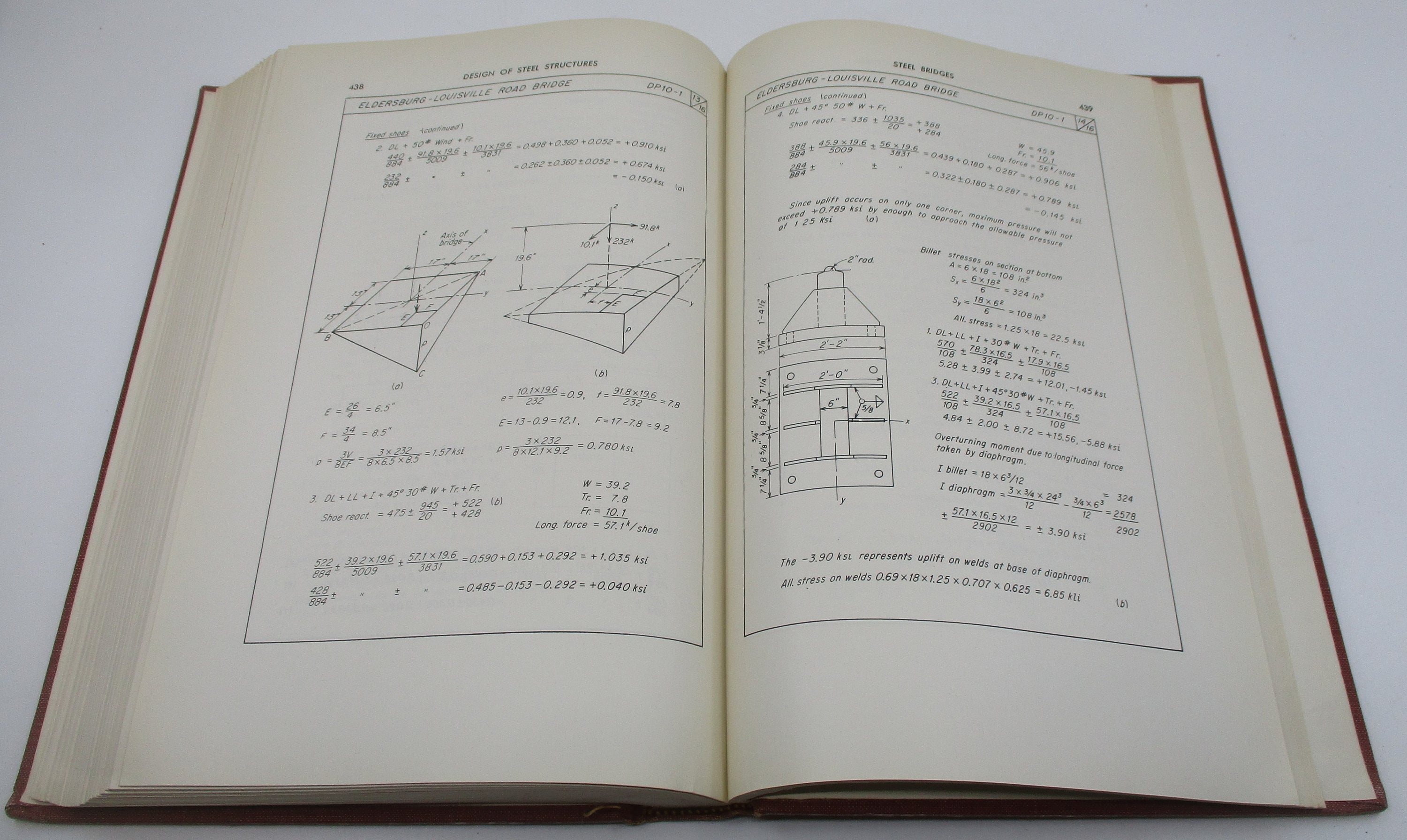 1957 Architectural and Civil Engineering Book, Design of Steel ...