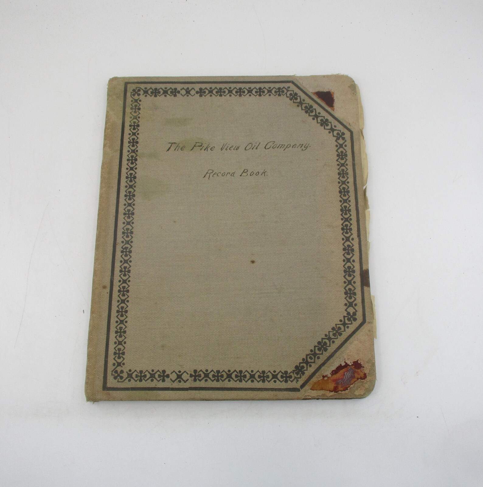 1901 Pike View Oil Company Antique Cloth Ledger, Colorado Springs - Etsy