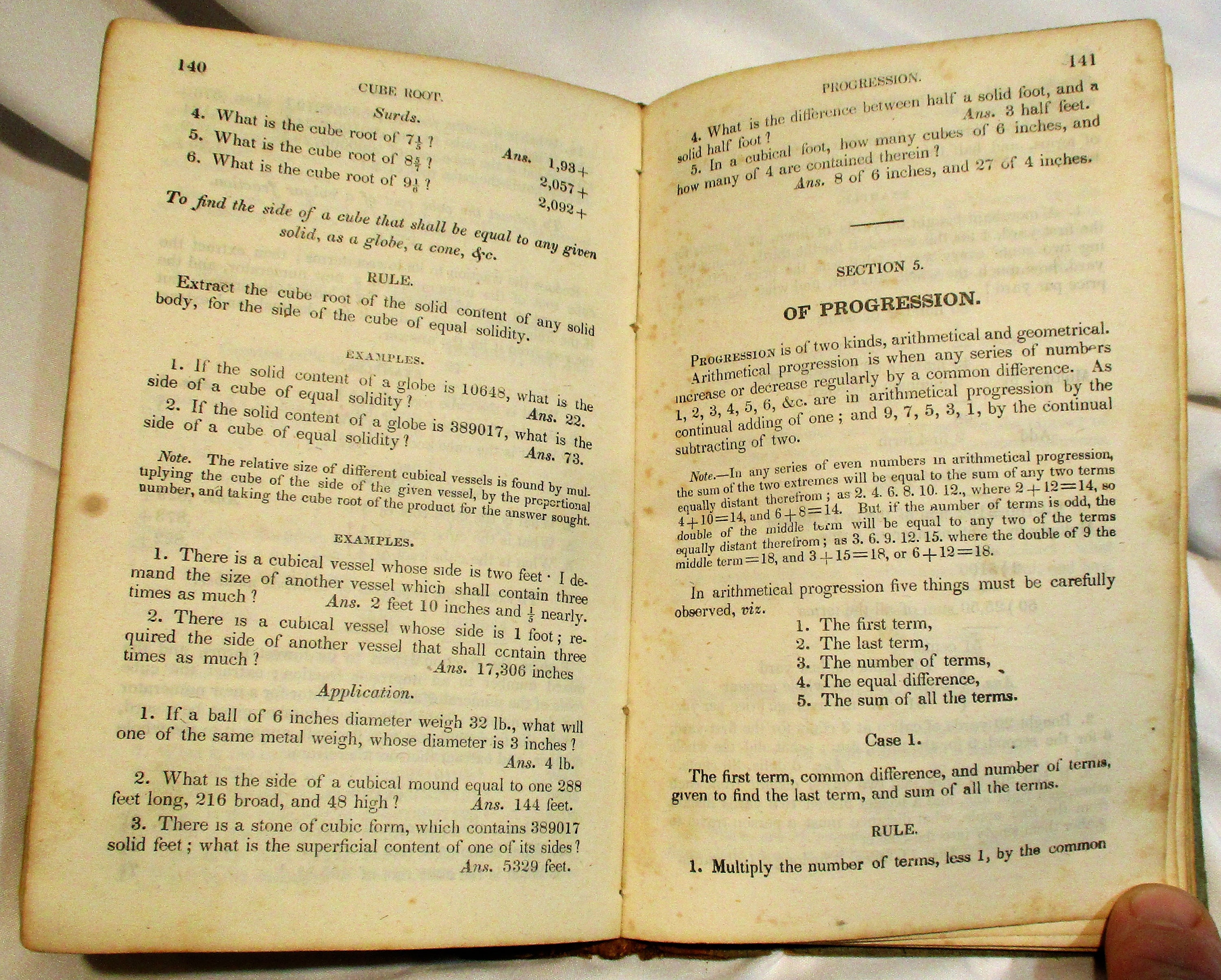 1839 Math Textbook, the Western Calculator, Old Antiquarian Book, Early ...