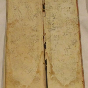 1883-1886 Antique Cloth Ledger, General Store or Grocery Ledger, 19th ...