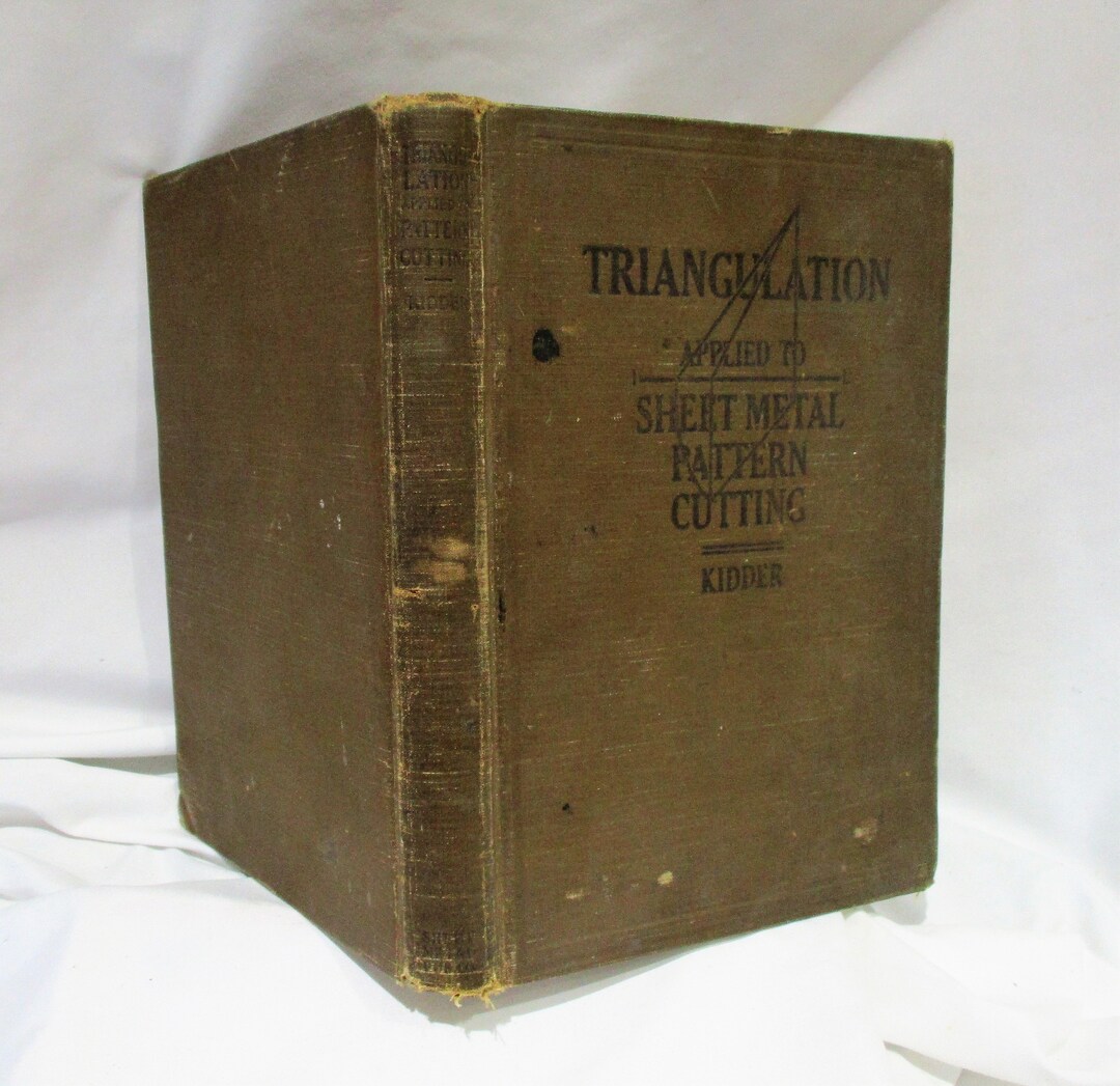 1919 Book on Metallurgy, Triangulation Applied to Sheet Metal Pattern ...