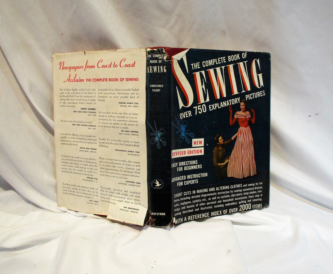 1949 Complete Book of Sewing, Comprehensive Guide to Sewing, Mid ...
