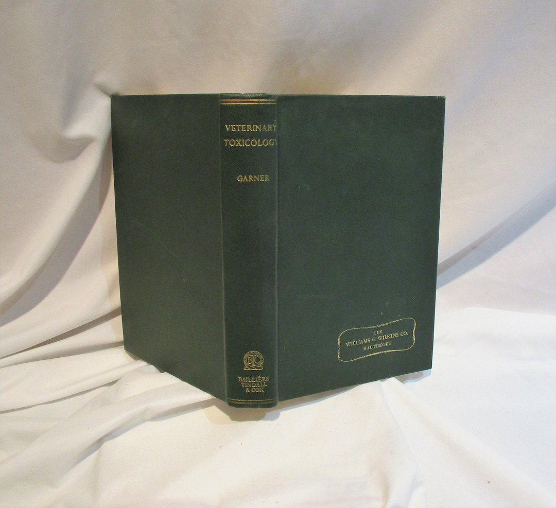 1957 Veterinary Toxicology, English Veterinary Medicine Book, Vintage ...