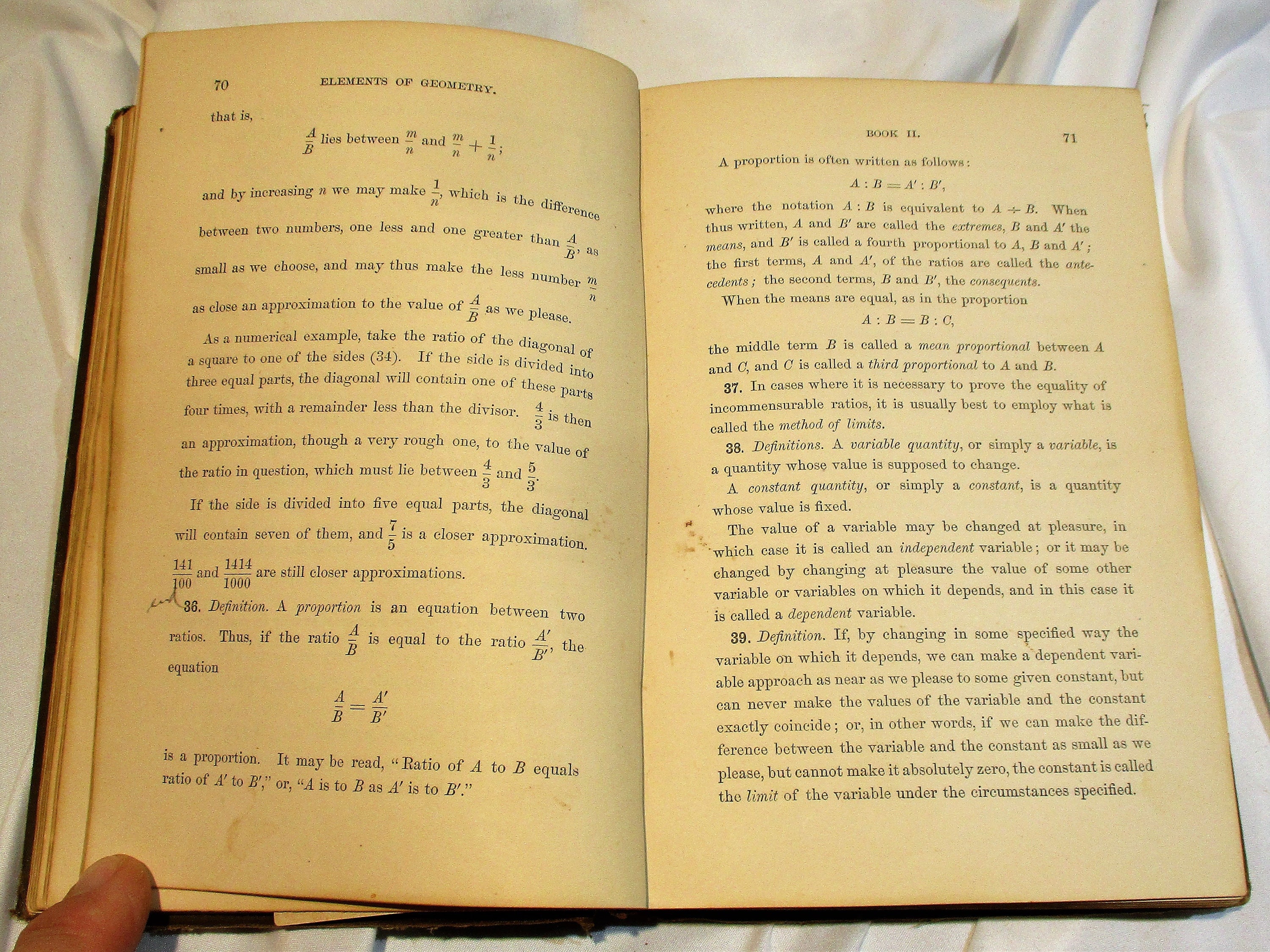 1888 Math Textbook Early Geometry Book Old Antiquarian Book - Etsy