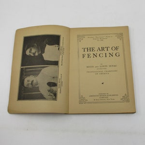 1925 the Art of Fencing, Spalding Red Cover Athletic Handbook Series ...