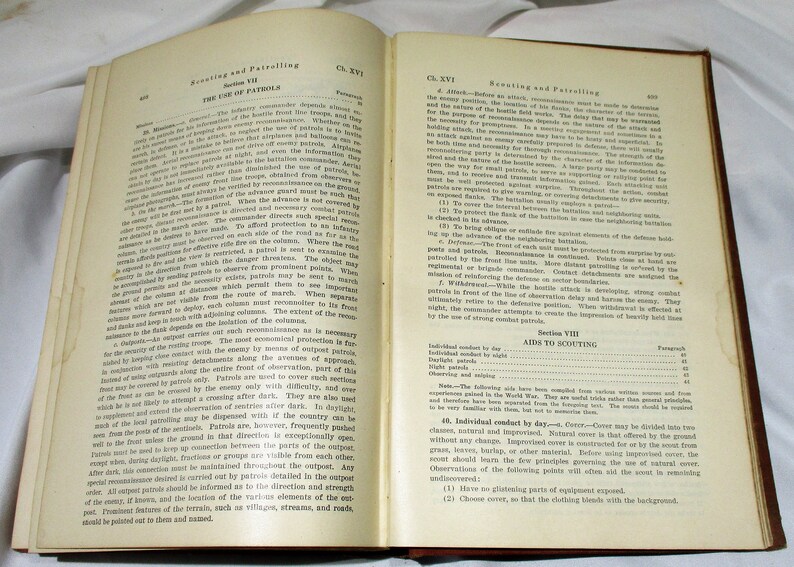 1927 ROTC US Army Infantry Training Manual Military Training - Etsy