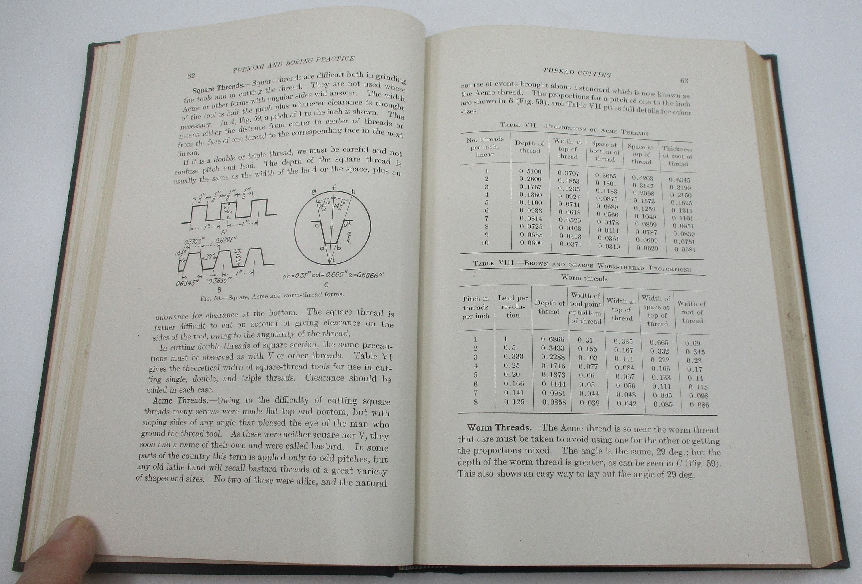 1936 Turning and Boring Practice: Industrial Machinists Handbook - Etsy