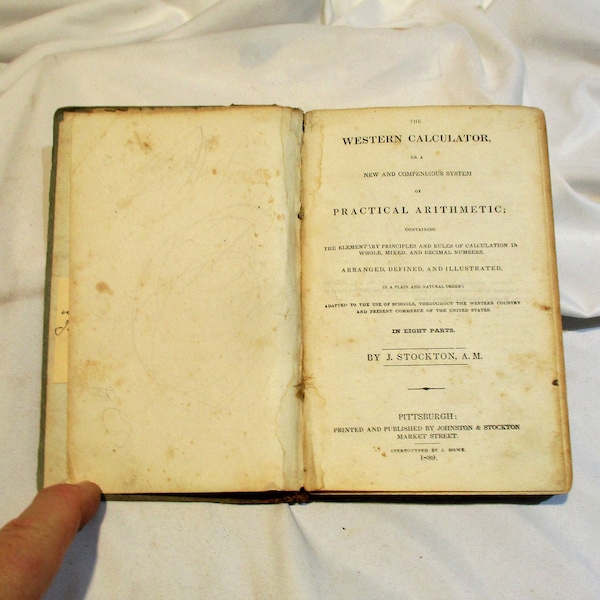 Antique Math Book - Etsy