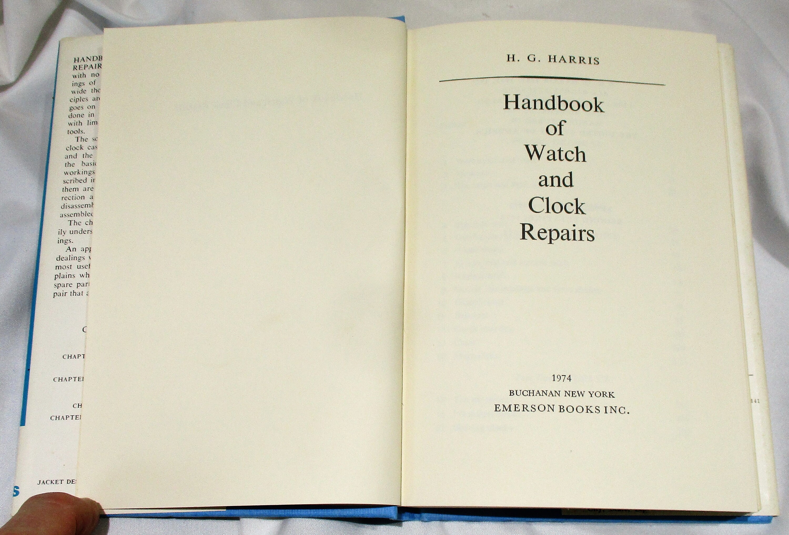 1974 Handbook of Watch and Clock Repair Book Old Reference - Etsy