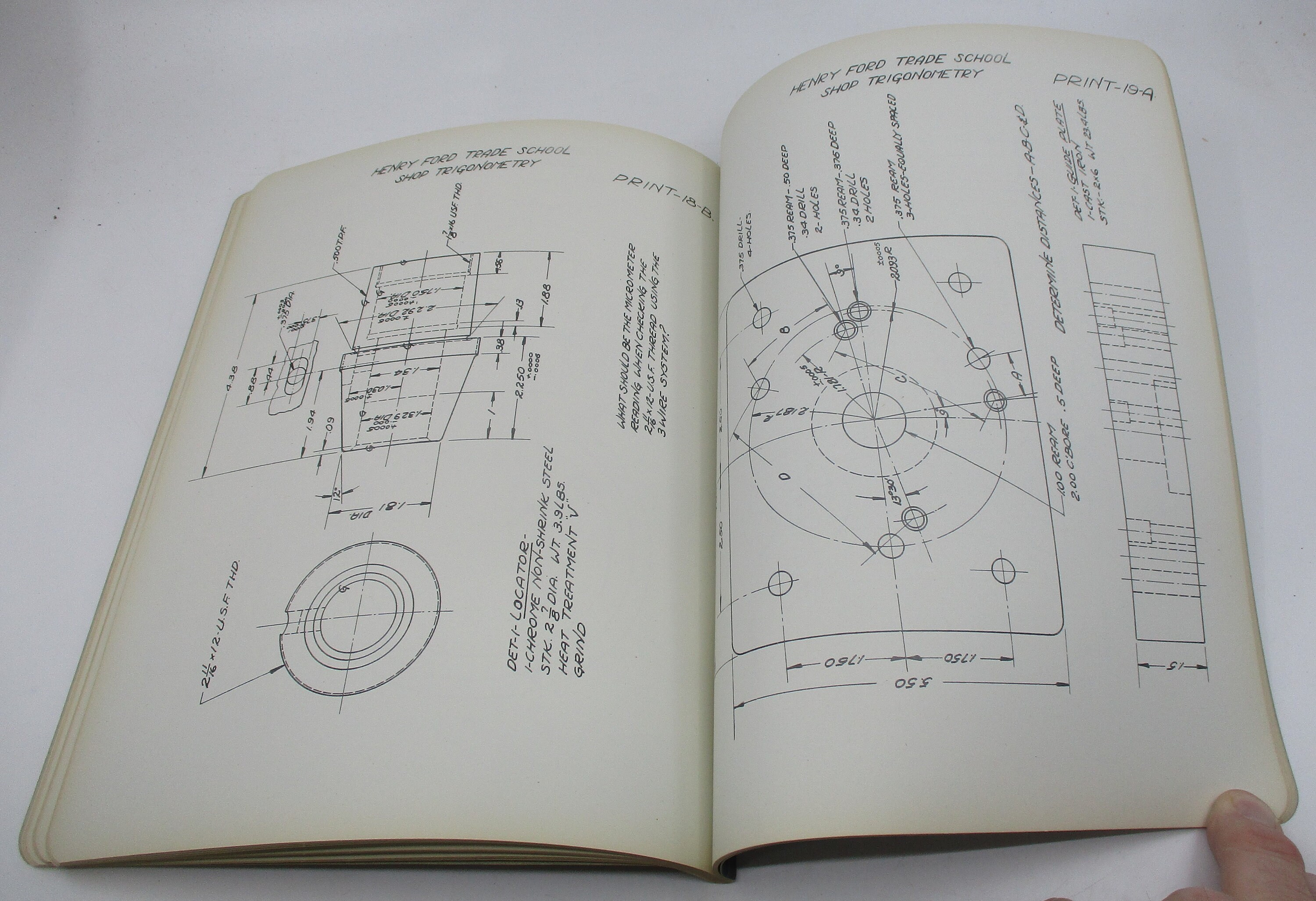 1940 Henry Ford Trade School Trigonometry Manual: WW2 Industrial ...
