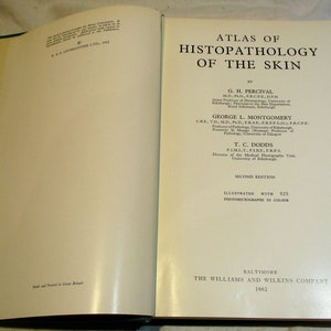 1962 Atlas of Histopathology of the Skin, Vintage Dermatology, Skin ...