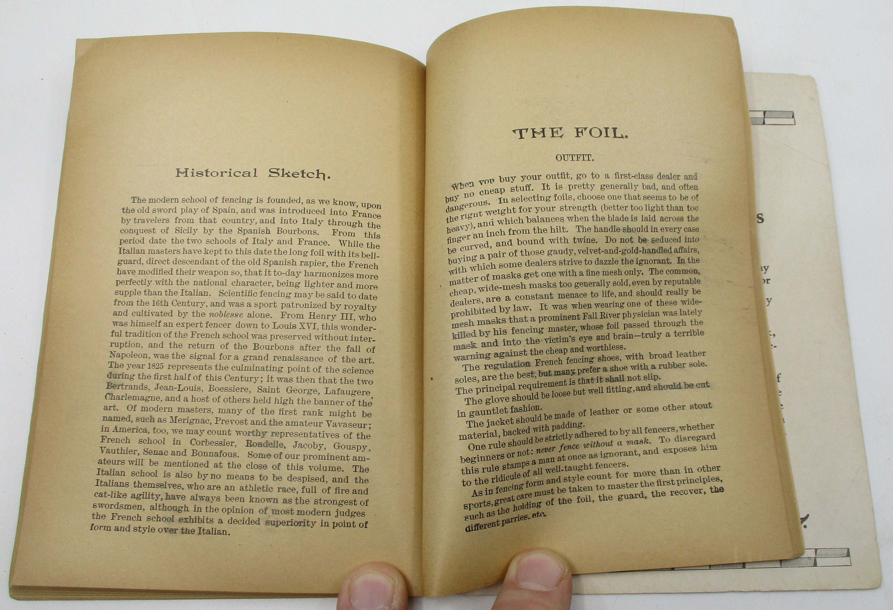 1925 the Art of Fencing, Spalding Red Cover Athletic Handbook Series ...