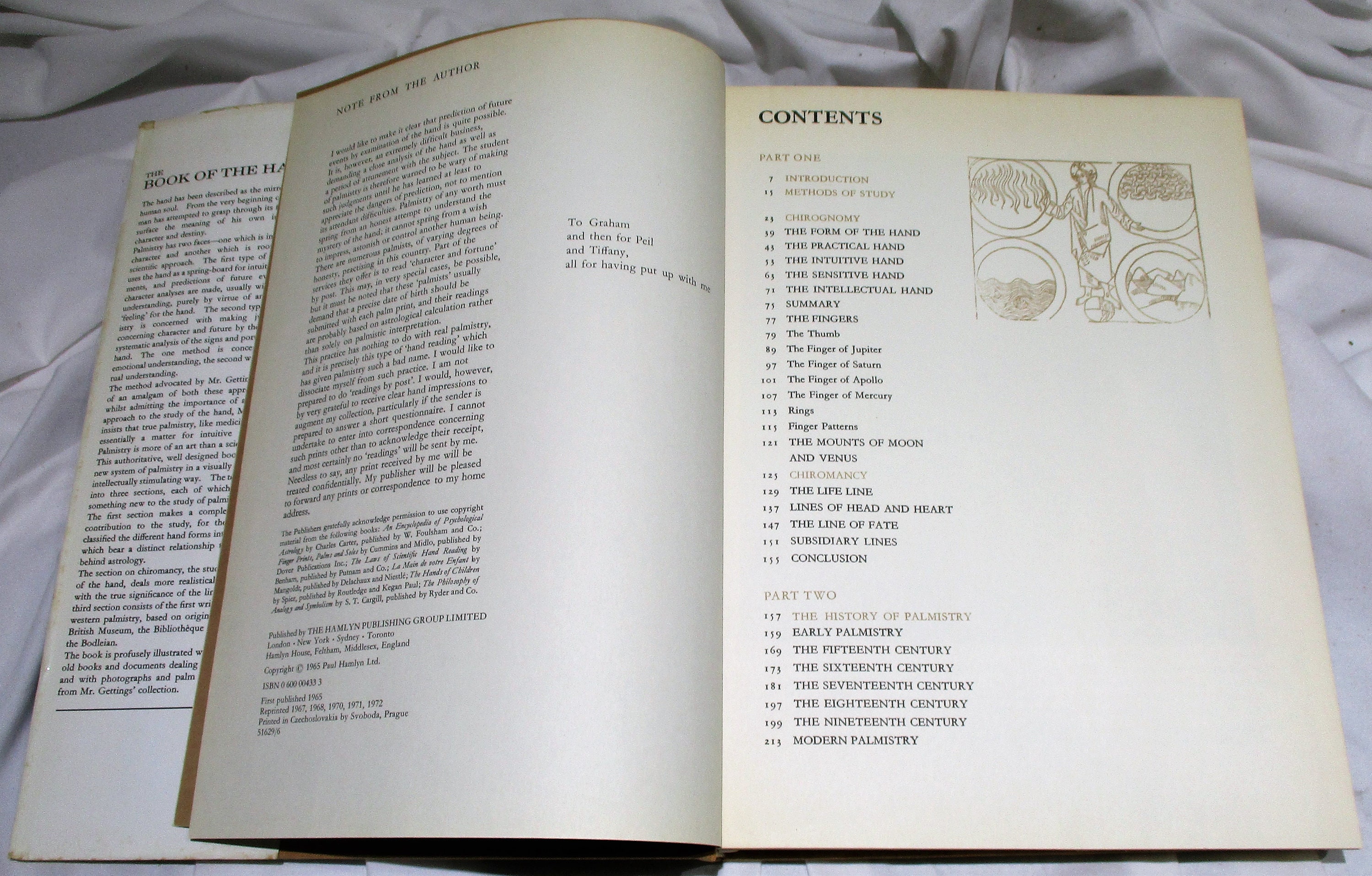 1972 the Book of the Hand Palmistry Divination - Etsy