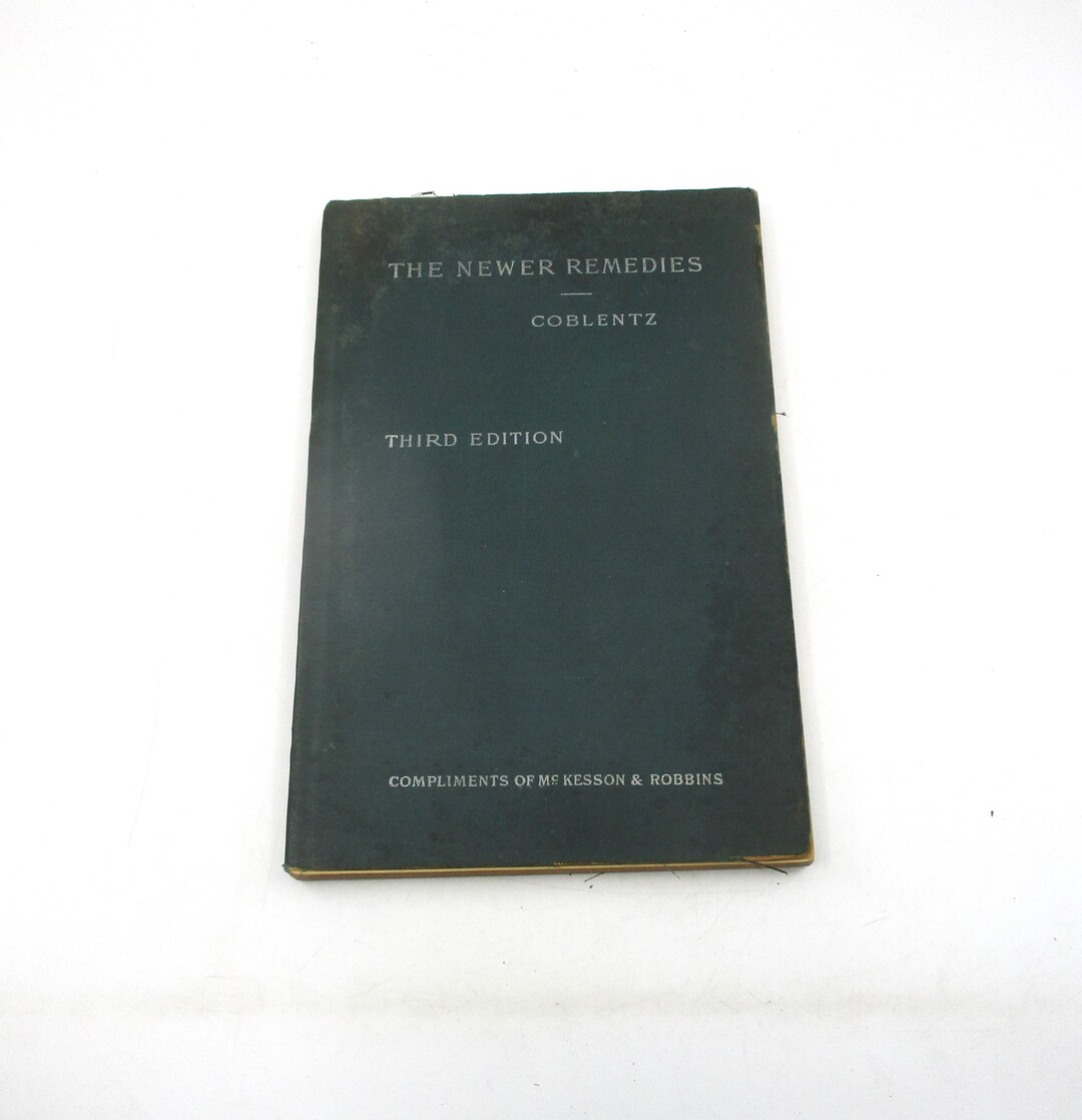 1899 Medical Formulary, Materia Medica, Medical School, Pharmacy ...