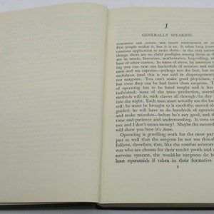 1949 A Surgeon's Domain, Vintage Medical Memoir, Medical School ...