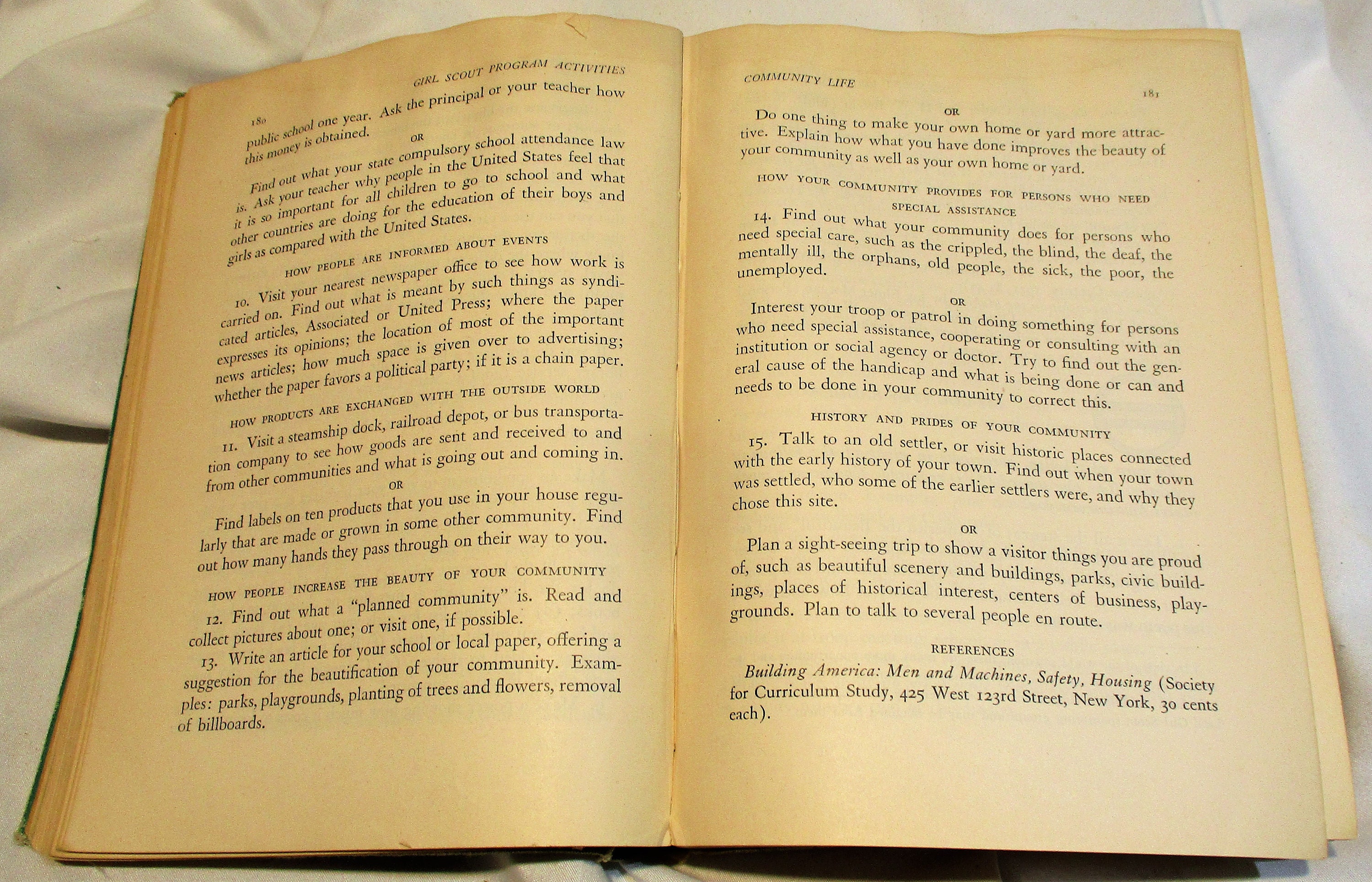 1940 Girl Scout Handbook, Mid Century Retro Book, Vintage Girl Scouts ...