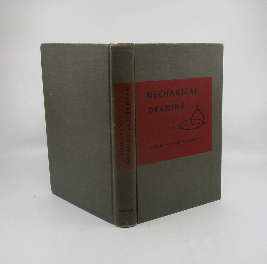 1940 Mechanical Drawing, Old Engineering and Drafting Reference Book ...