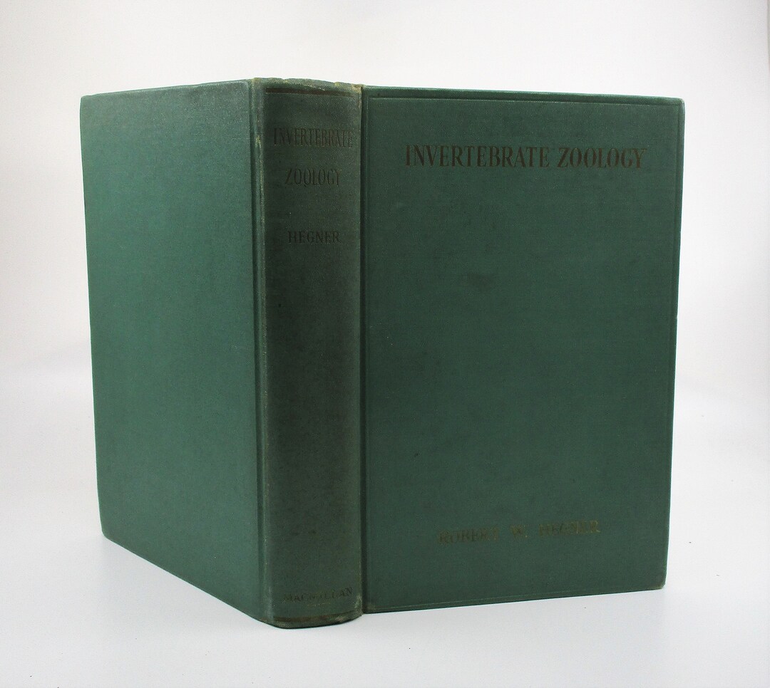 1937 Invertebrate Zoology, Biology and Natural Sciences Book, Old ...