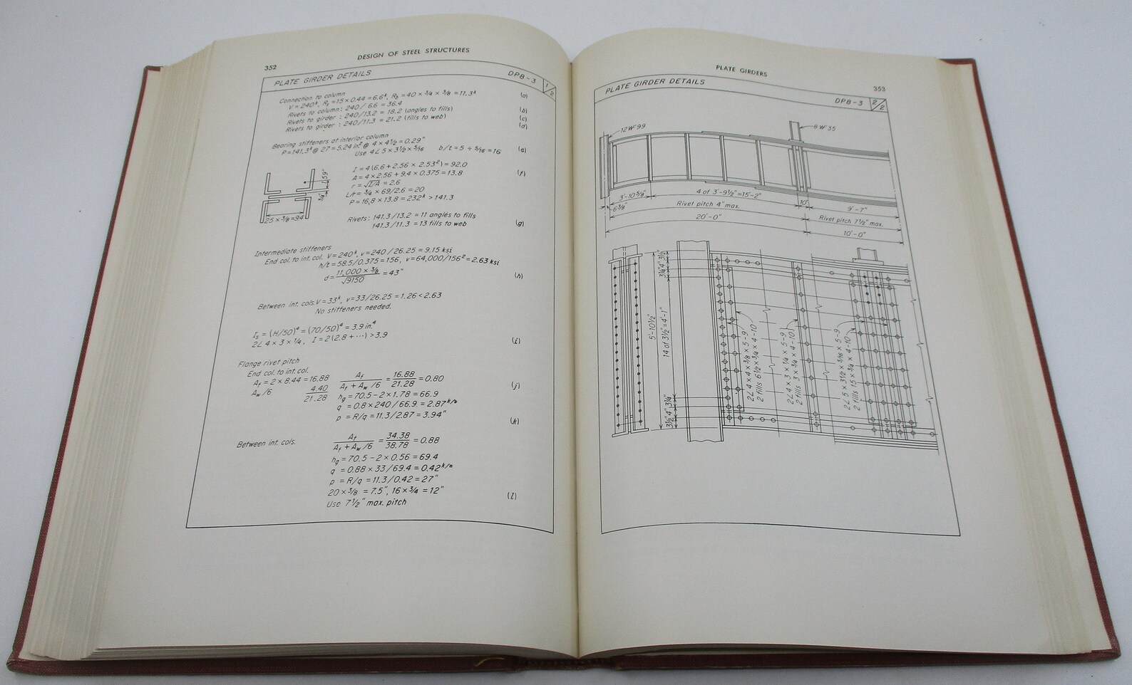 1957 Architectural and Civil Engineering Book, Design of Steel ...