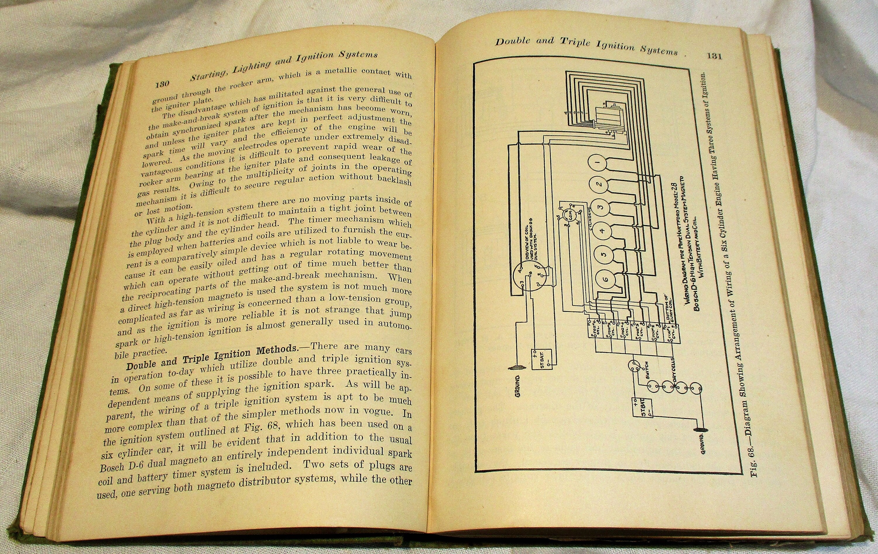 1916 Automobile Starting, Lighting, and Ignition Systems Book, Early ...