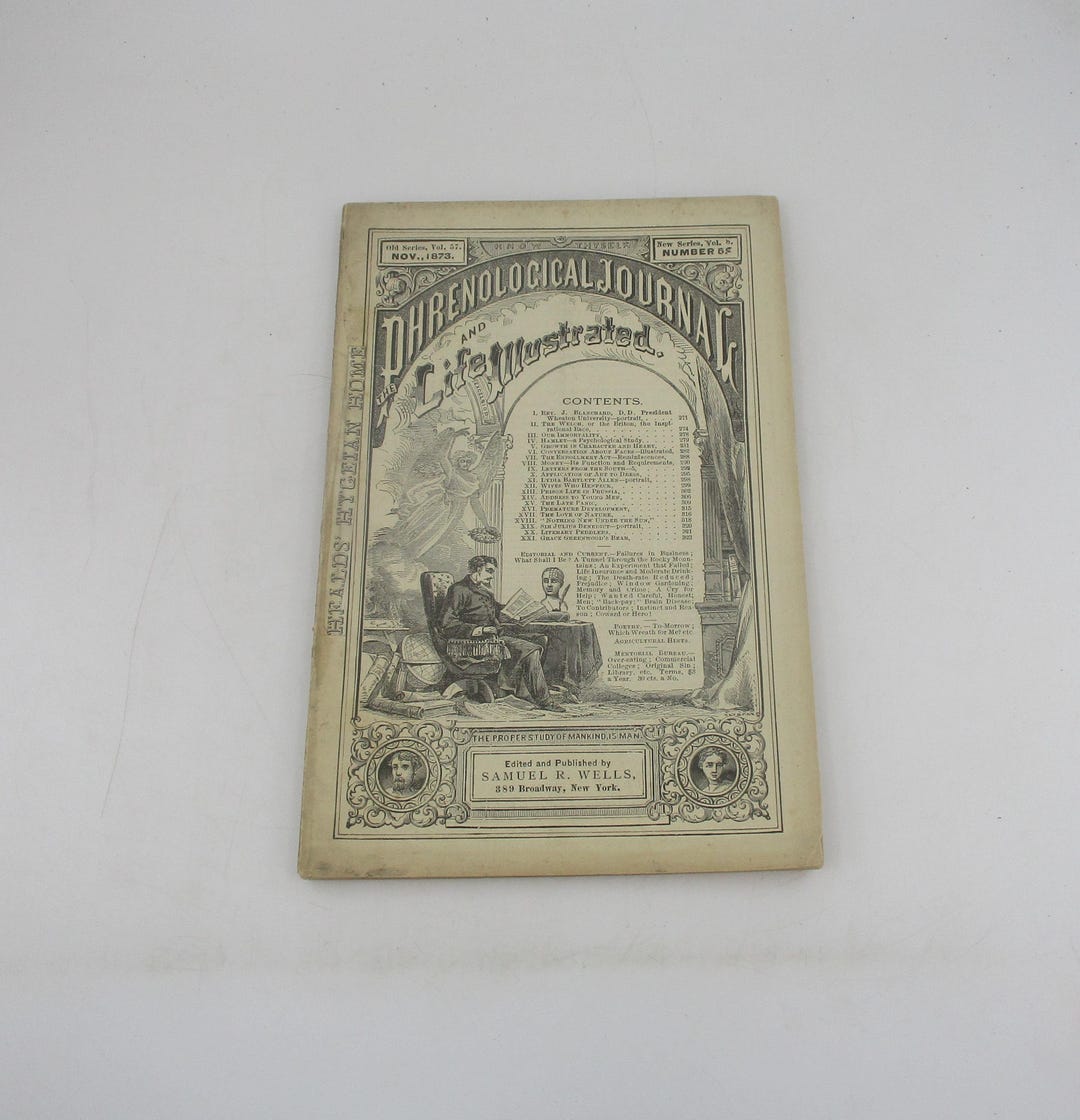 1873 Phrenological Journal: 19th Century Medical Studies - Etsy