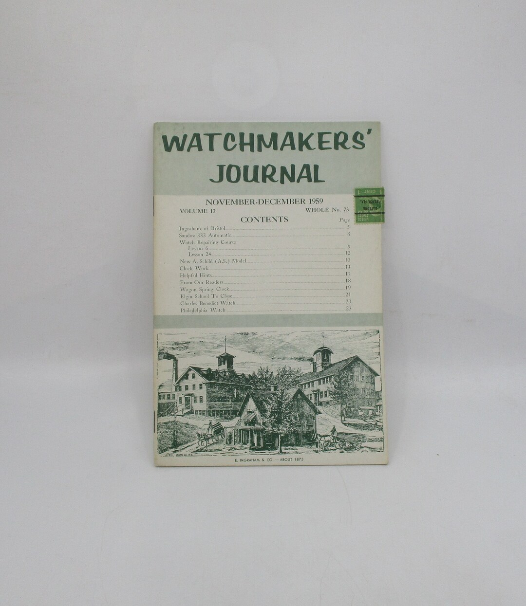 1959 Watchmakers' Journal, Watch and Clock Repair Book, Old Reference ...