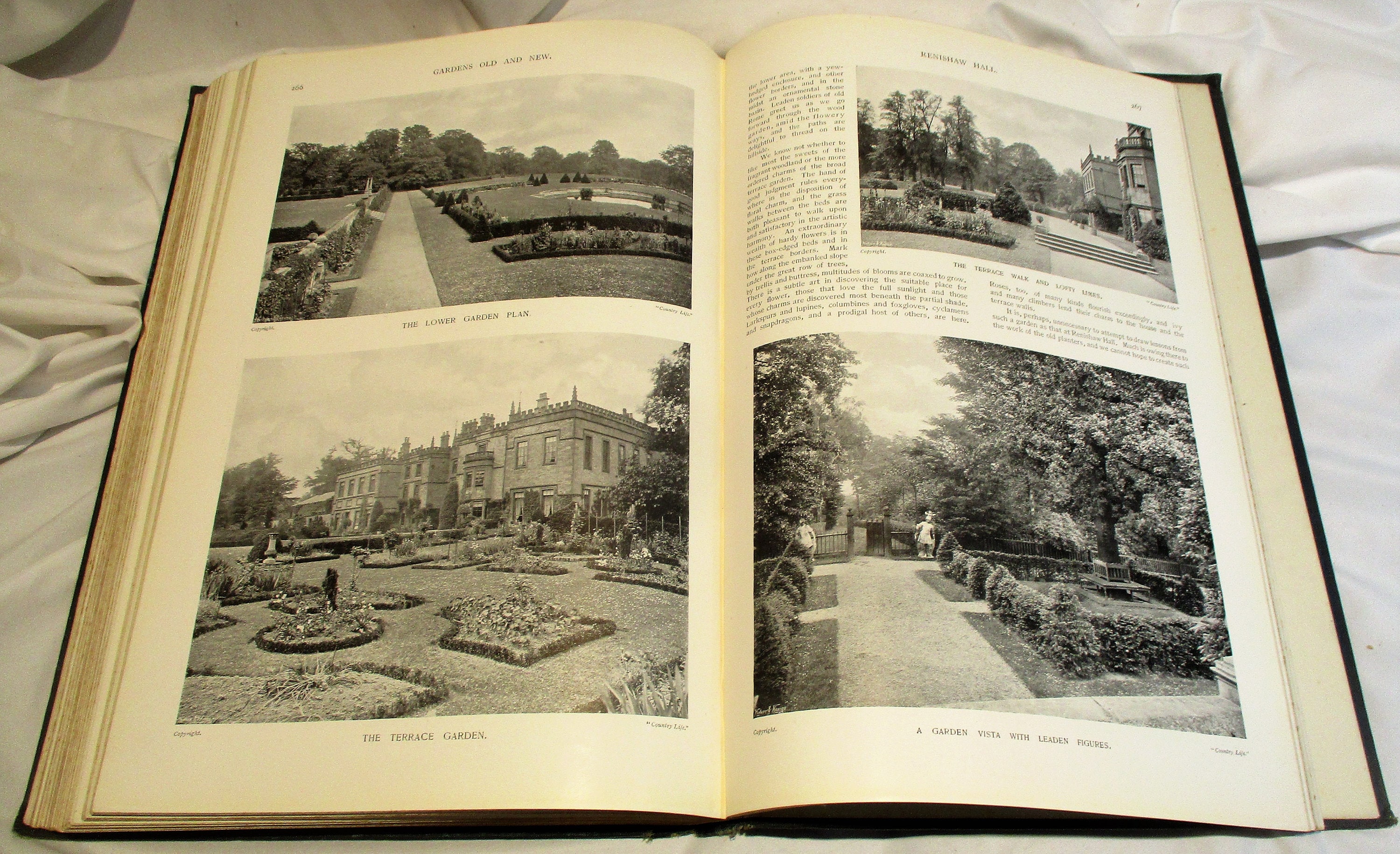 1900s Gardens Old and New, Antiquarian Garden Design Book, English ...