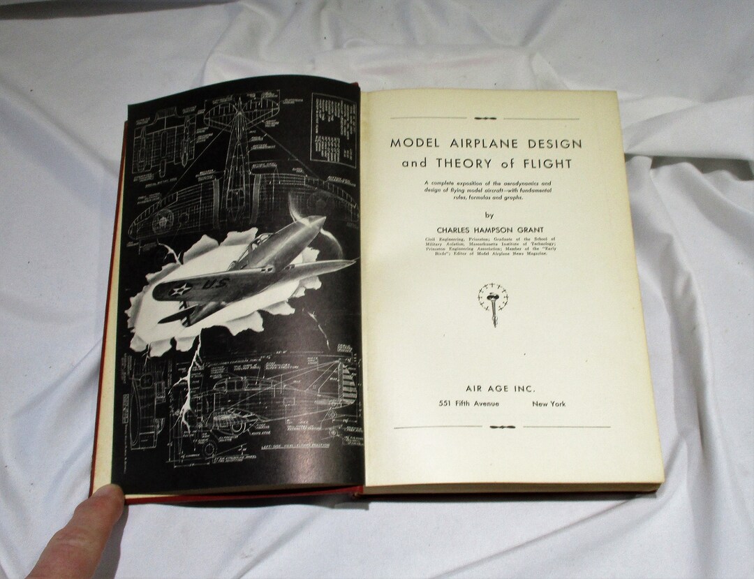 1943 Model Airplane Design and Theory of Flight, Book of Model ...