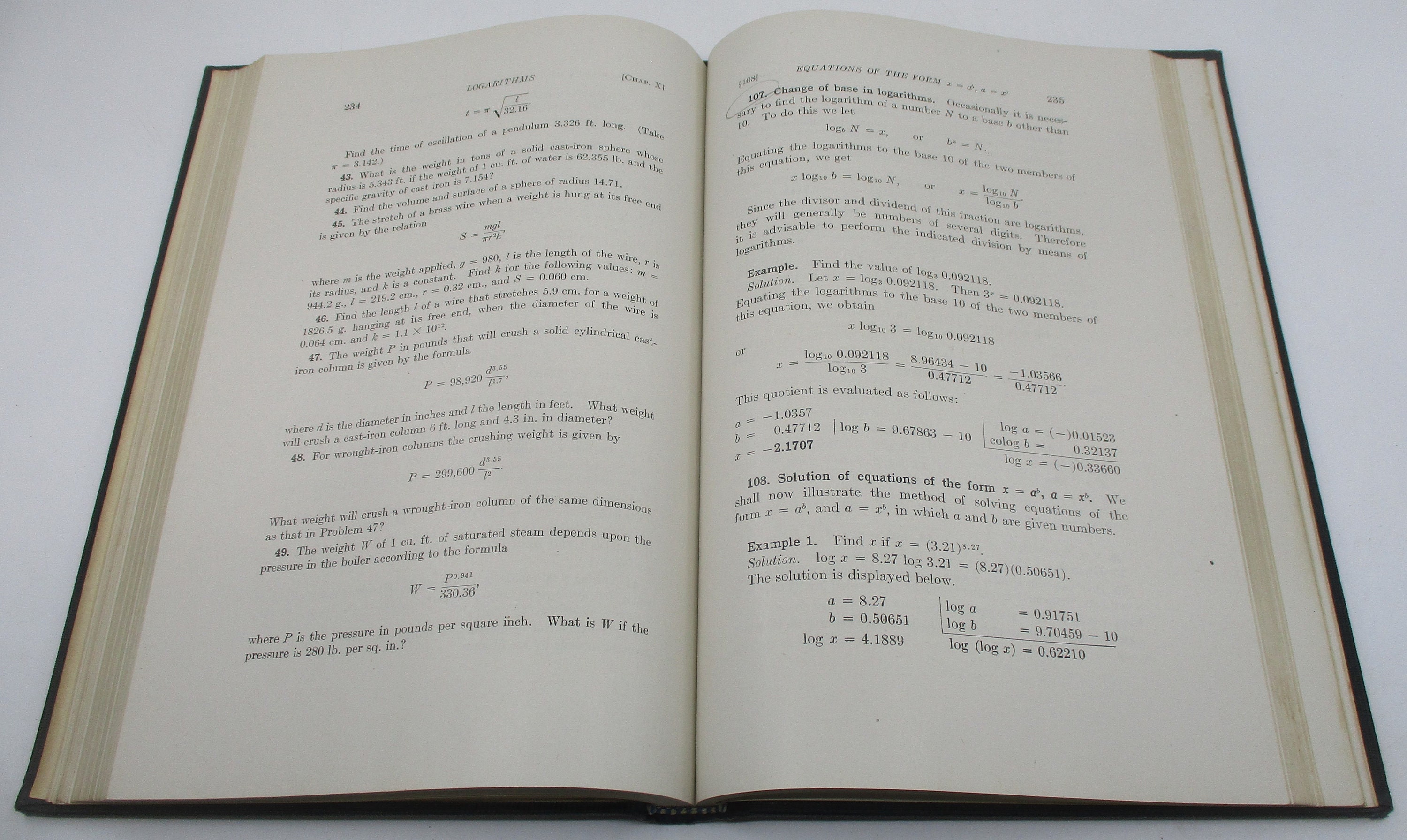 1940 Plane and Spherical Trigonometry, Mathematics, Calculus, Algebra ...